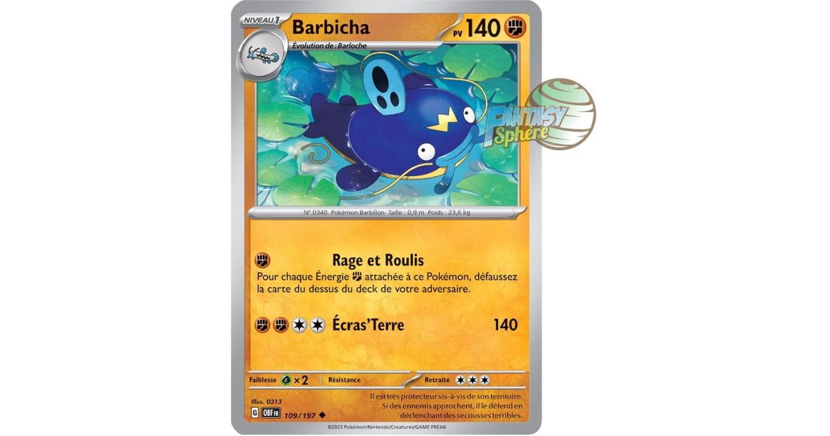 Barbicha - Reverse 109/197 - Ecarlate et Violet Flammes Obsidiennes ...