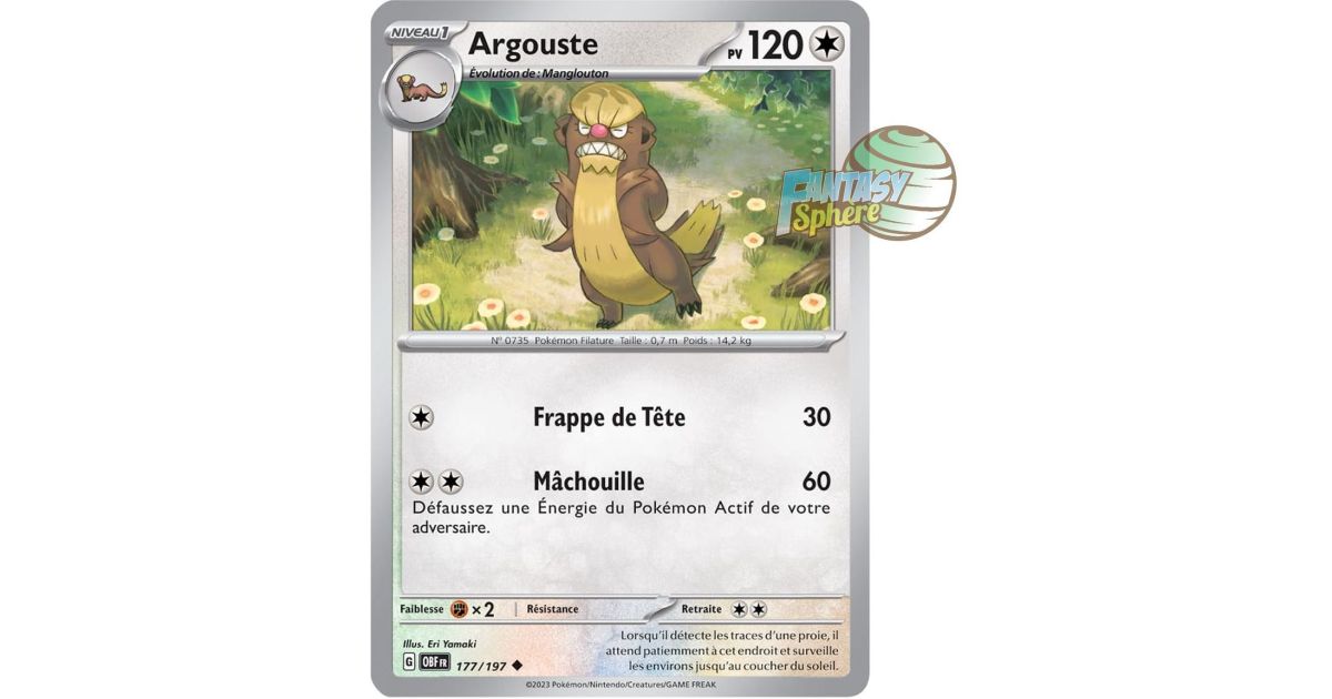 Argouste - Reverse 177/197 - Ecarlate et Violet Flammes Obsidiennes ...