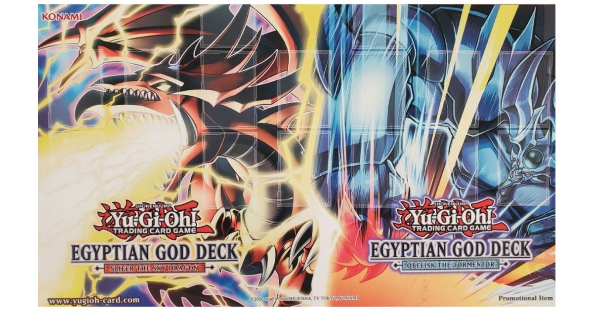 Yu-Gi-Oh! - Playmat - Egyptian God Deck Slifer & Obelisk 2021 - Scellé - Fantasy Sphere