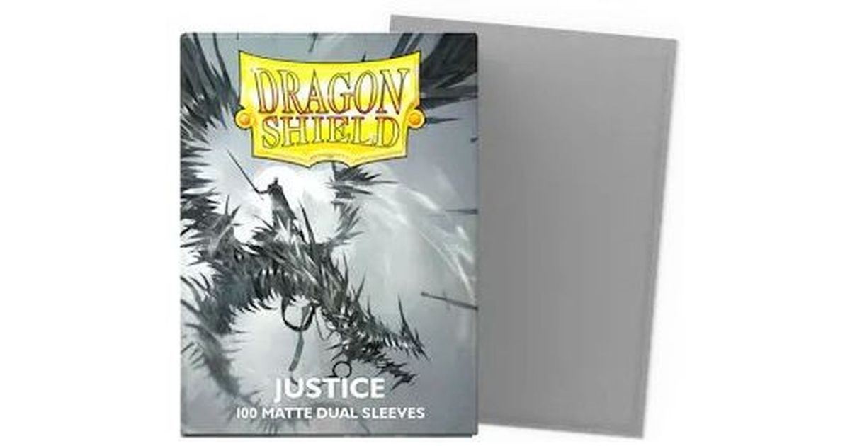 100 Protèges Cartes - Standard - Dual Matte Justice - Dragon Shield ...