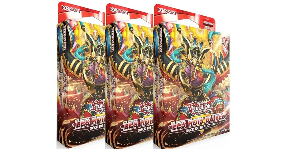 Yu-Gi-Oh! – Pack de 3 Decks de Structure - Les Rois du Feu - FR - 1er Edition - Fantasy Sphere