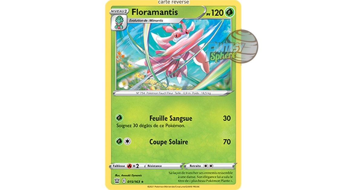 Floramantis - Reverse 15/163 - Epee et Bouclier 5 Style de Combat ...