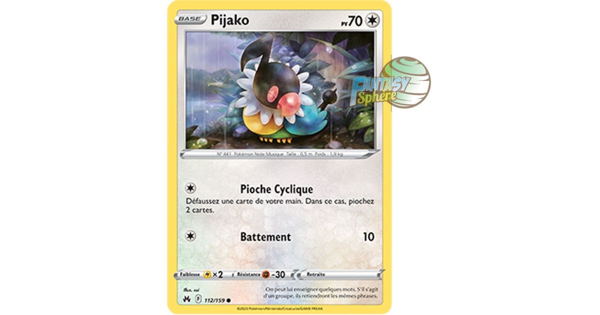 Pijako - Reverse 112/159 - Epee et Bouclier 12.5 Zenith Supreme ...