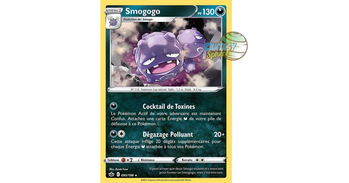 Smogogo - Rare 95/198 - Epee et Bouclier 6 Regne de Glace - Fantasy Sphere