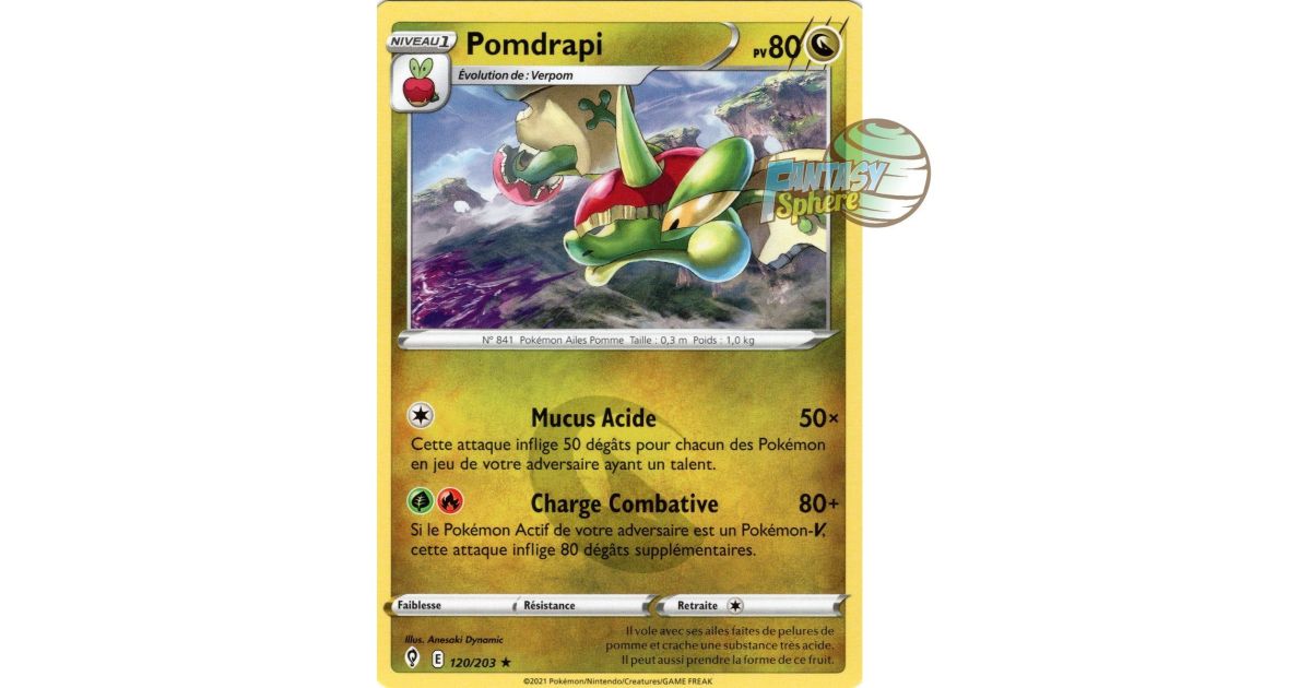 Pomdrapi - Rare 120/203 - Epee et Bouclier 7 Evolution Celeste ...