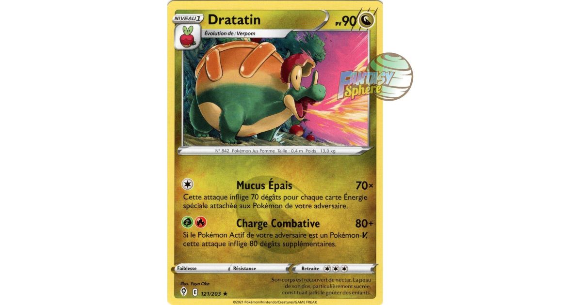 Dratatin - Rare 121/203 - Epee et Bouclier 7 Evolution Celeste - Fantasy Sphere