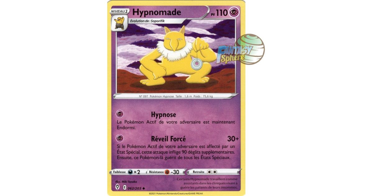 Hypnomade - Peu Commune 62/203 - Epee et Bouclier 7 Evolution Celeste ...