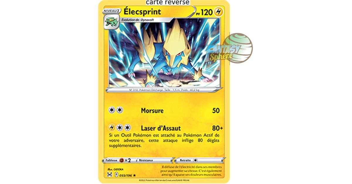 Élecsprint - Reverse 55/196_R - Epee et Bouclier 11 Origine Perdue ...