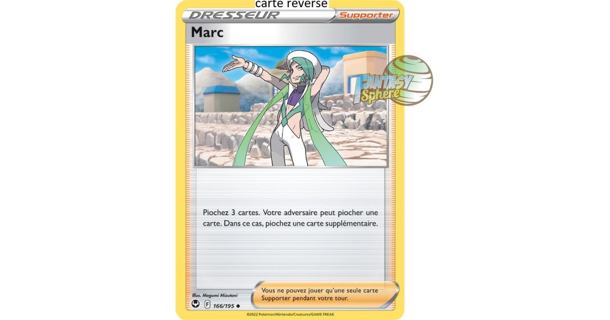 Marc - Reverse 166/195 - Epee et Bouclier 12 Tempete Argentée - Fantasy ...