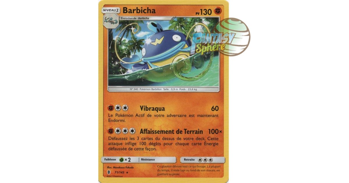 Barbicha - Rare 71/145 - Soleil et Lune 2 Gardiens Ascendants - Fantasy ...