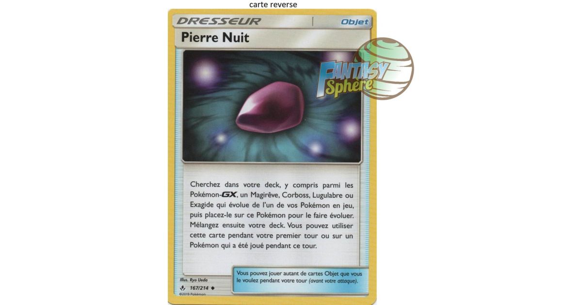 Pierre Nuit - Reverse 167/214 - Soleil et Lune 10 Alliance Infaillible - Fantasy Sphere