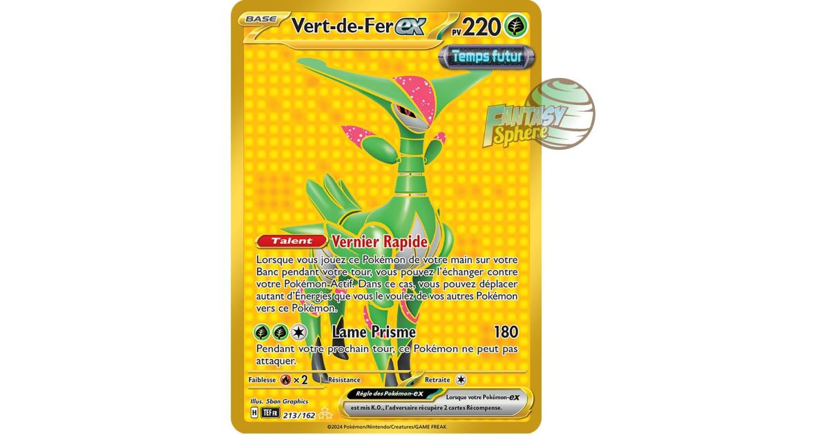 Vert-de-Fer EX - Secrete Rare 213/162 - Ecarlate et Violet Forces ...