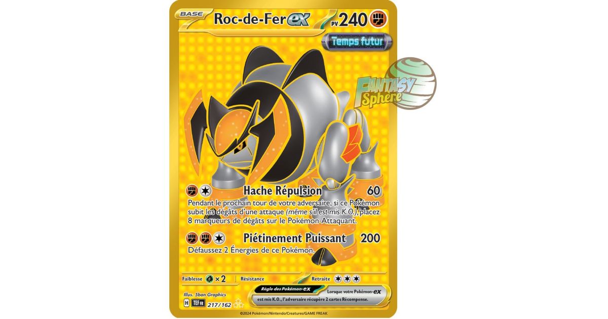 Roc-de-Fer EX - Secrete Rare 217/162 - Ecarlate et Violet Forces ...