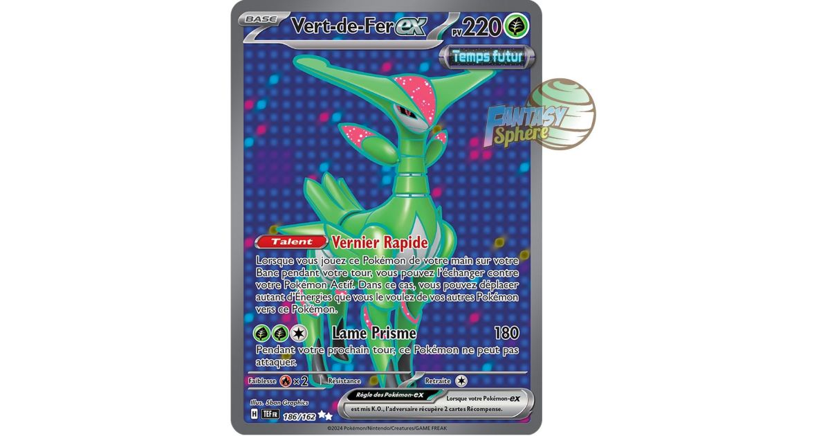 Vert-de-Fer EX - Ultra Rare 186/162 - Ecarlate et Violet Forces ...