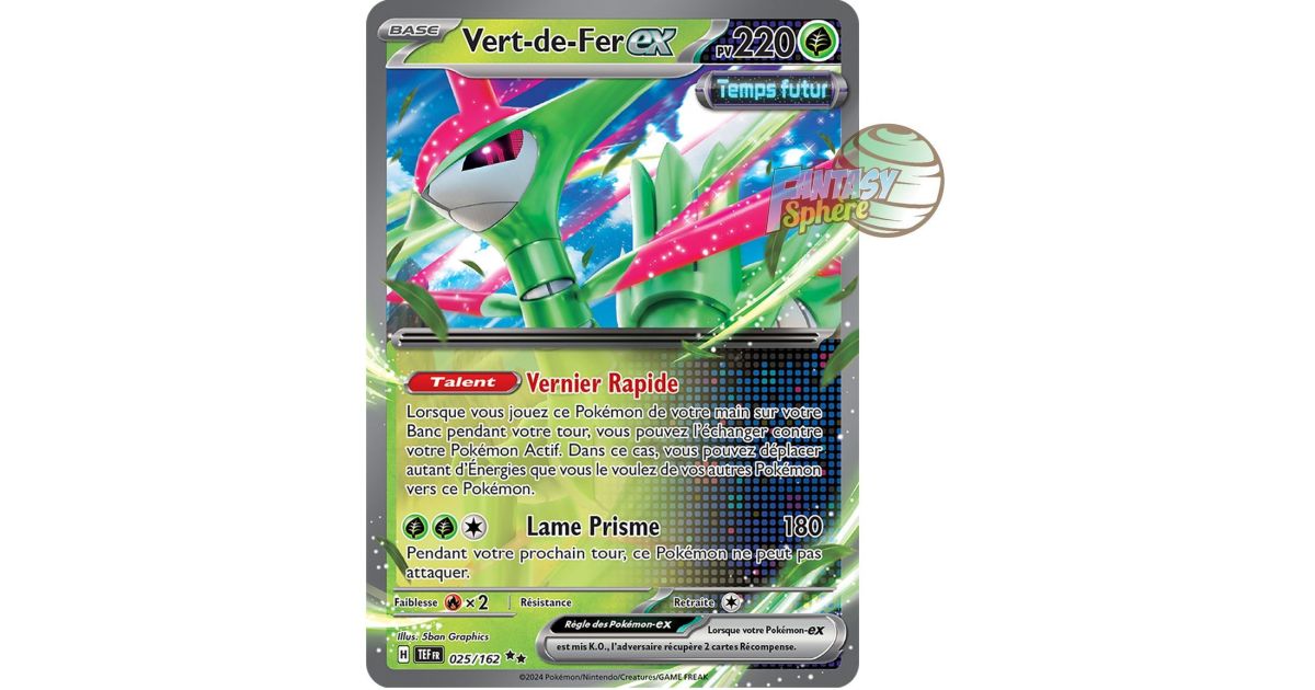 Vert-de-Fer EX - Double Rare 25/162 - Ecarlate et Violet Forces ...