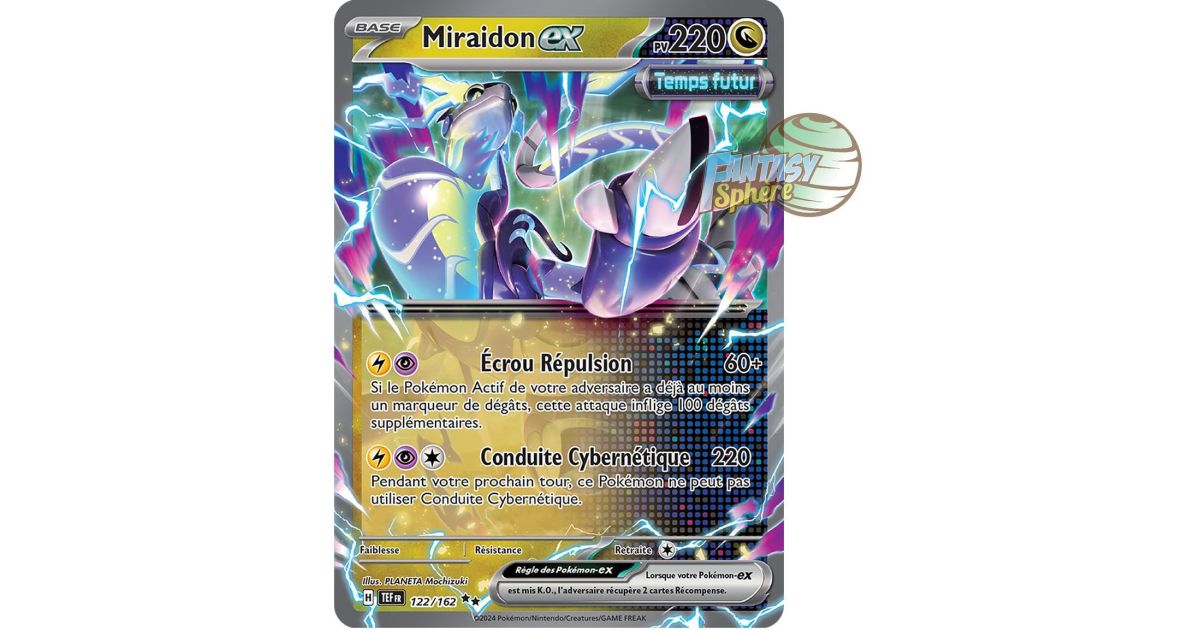 Miraidon EX - Double Rare 122/162 - Ecarlate et Violet Forces ...