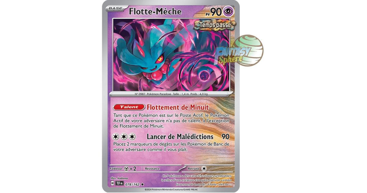 Flotte-Mèche - Holo Rare 78/162 - Ecarlate et Violet Forces Temporelles ...