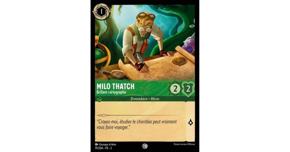 Milo Thatch, Brillant cartographe - 79/204 - ITI - Les Terres d'Encres ...