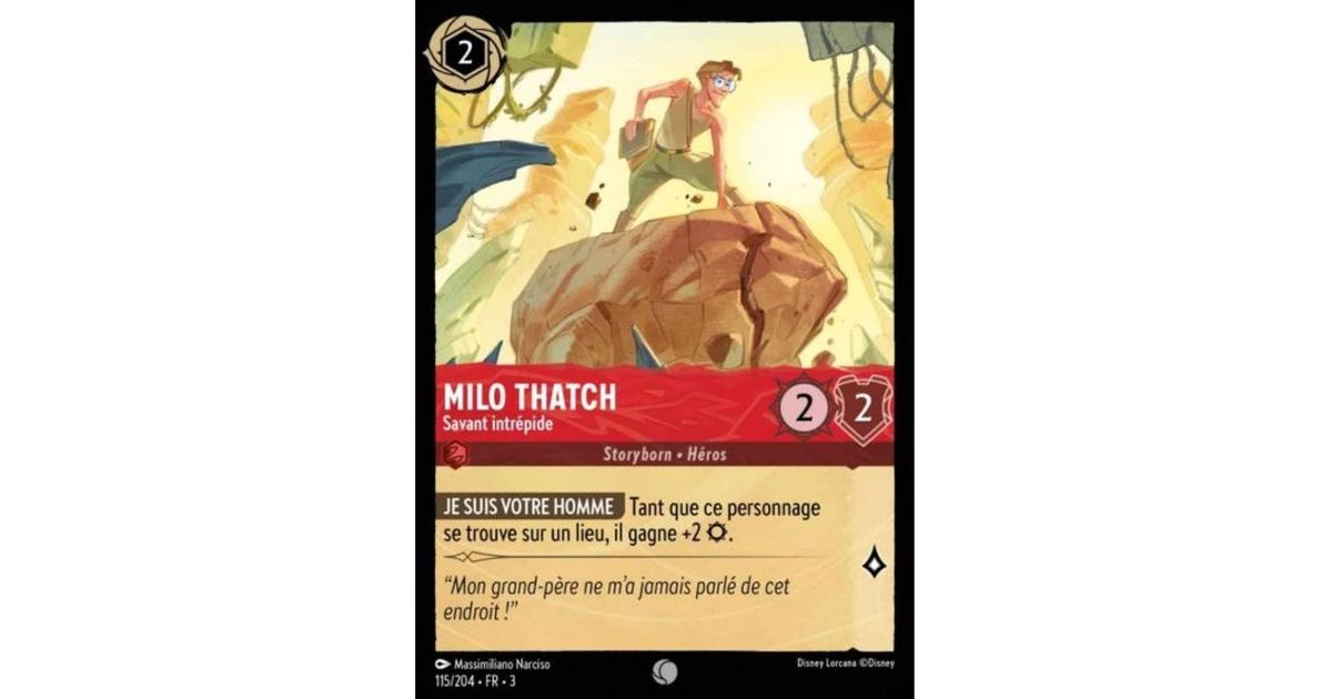 Milo Thatch, Savant intrépide - 115/204 - ITI - Les Terres d'Encres ...
