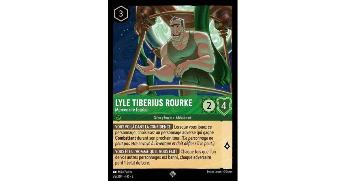 Lyle Tiberius Rourke, Mercenaire fourbe - 78/204 - ITI - Les Terres d ...