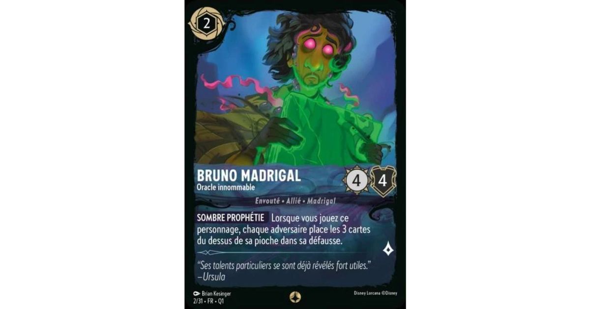 Bruno Madrigal, Oracle innommable - 2/31 - QU1 - Quête des Illumineurs ...