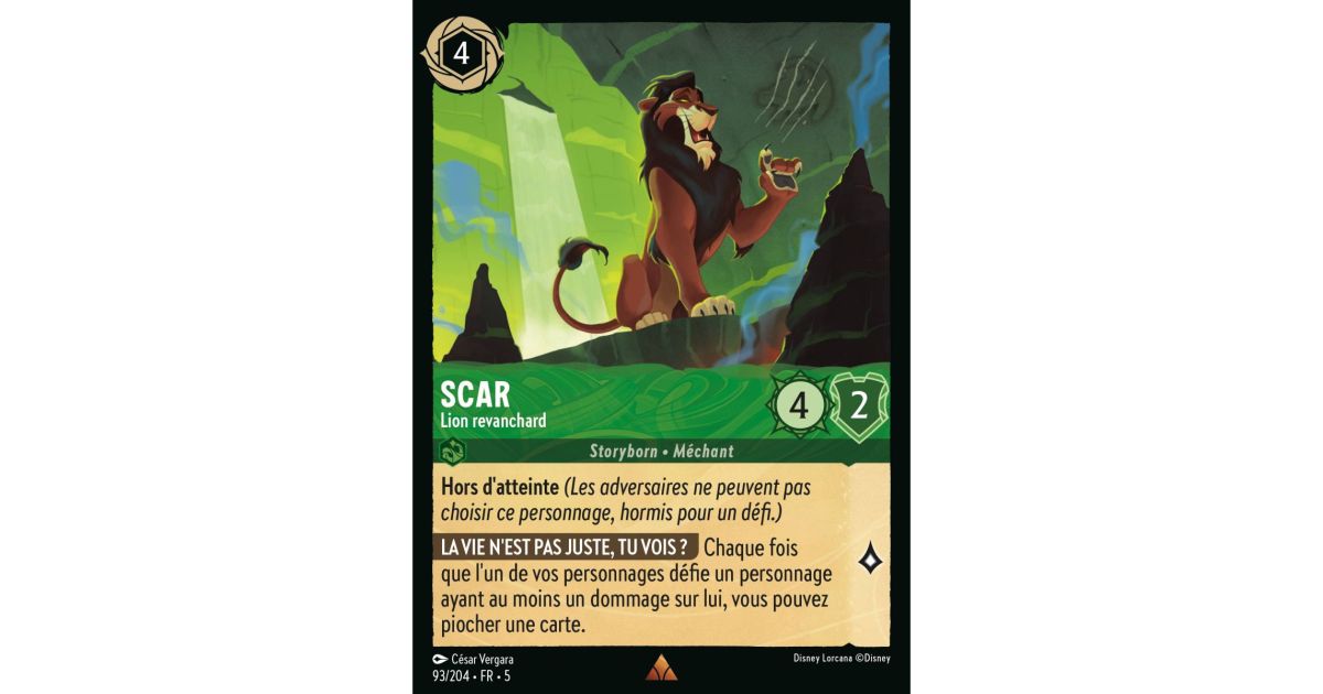 Scar - Lion revanchard - 93/204 - SSK - Ciel Scintillant - Rare ...