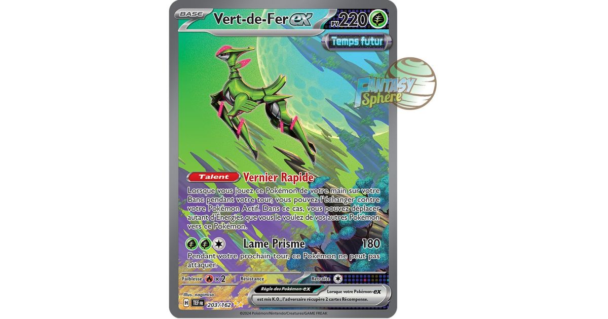 Vert-de-Fer EX - Special Illustration Rare 203/162 - Ecarlate et Violet ...