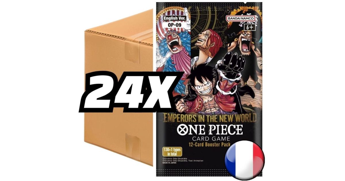 One Piece - Carton de 24 Blisters - Emperors in the New World - OP-09 ...