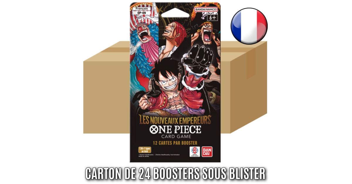 One Piece - Carton de 24 Blisters - Emperors in the New World - OP-09 ...