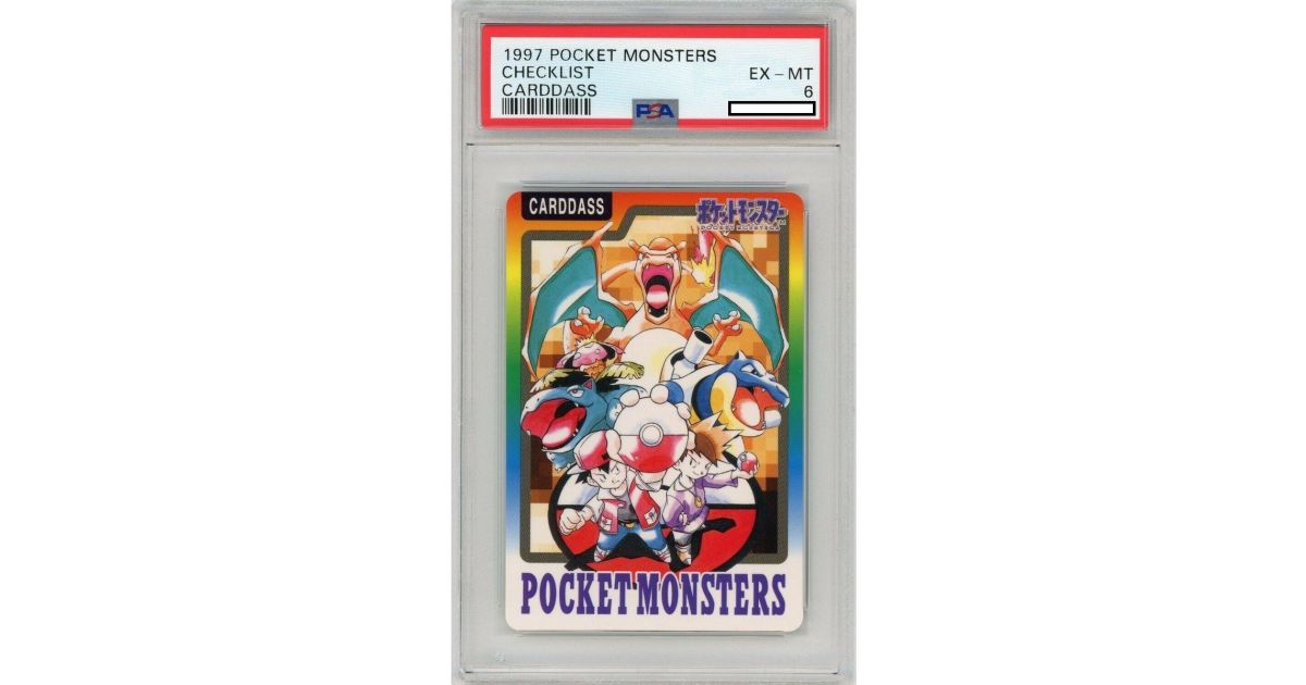 [PSA 6 - EX-MT] - Carte Gradée - 1997 Pocket Monsters Checklist Carddass - Pokémon - Japonais ...