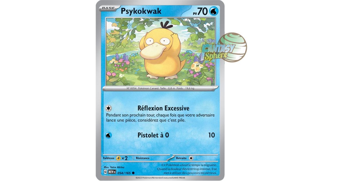 Psykokwak - Reverse 54/165 - Ecarlate et Violet 151 - Fantasy Sphere