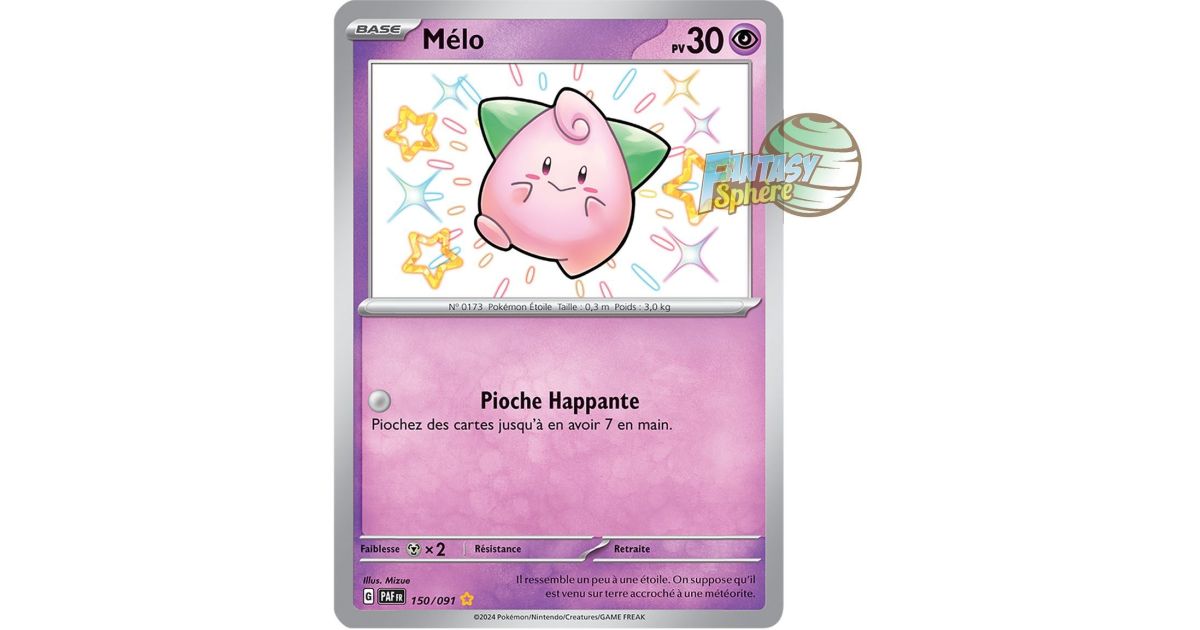 Mélo - Shiny Rare 150/91 - Ecarlate et Violet Destinées de Paldea ...