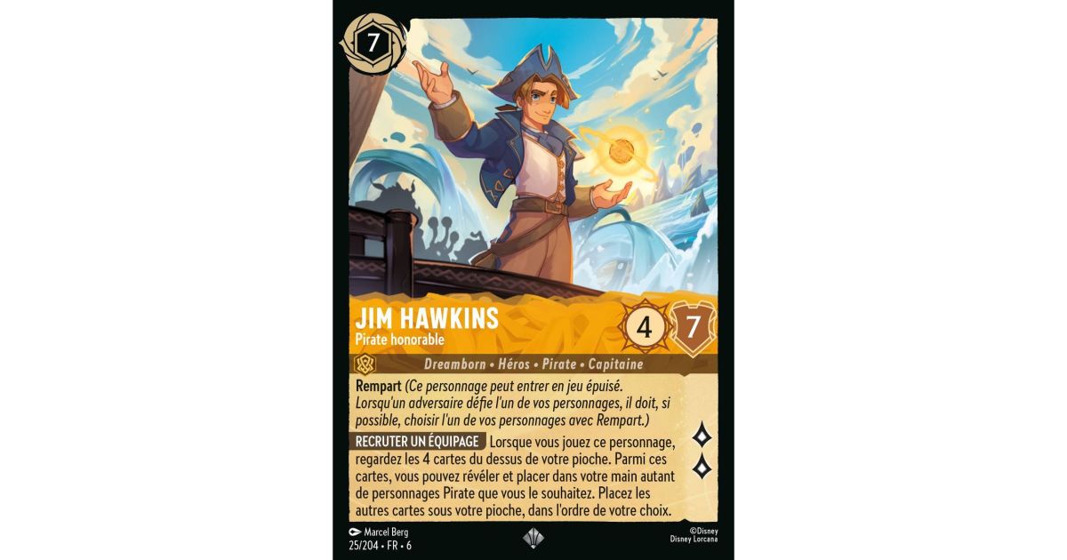 Jim Hawkins, Pirate honorable - 25/204 - AZS - La Mer Azurite - Super ...