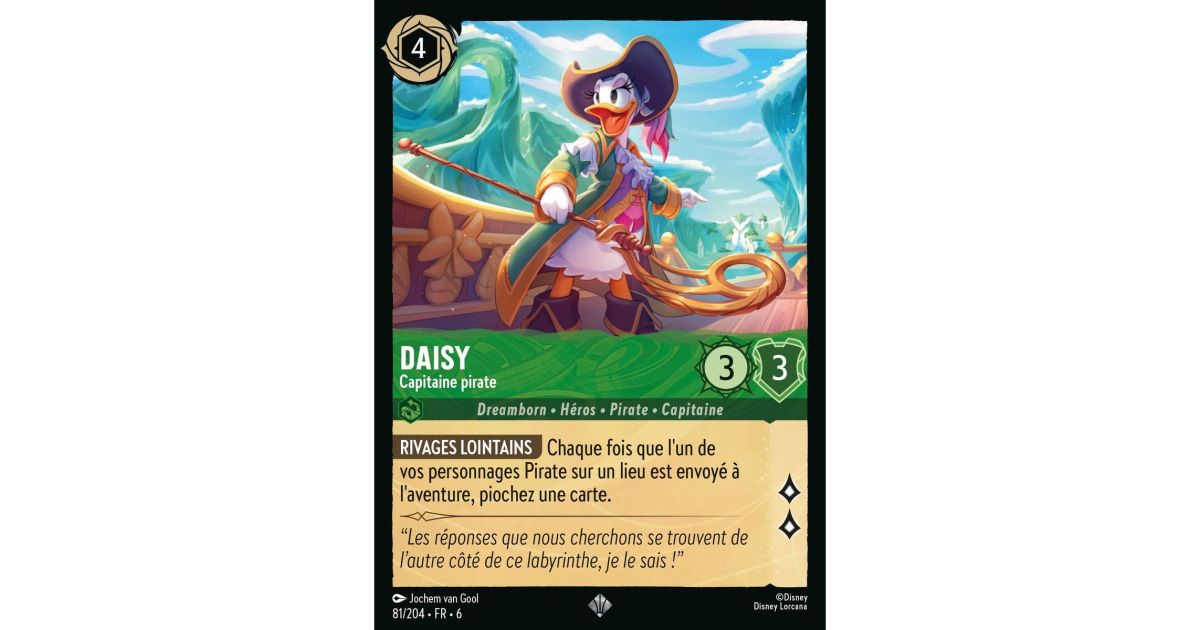 Daisy, Capitaine pirate - 81/204 - AZS - La Mer Azurite - Super Rare ...