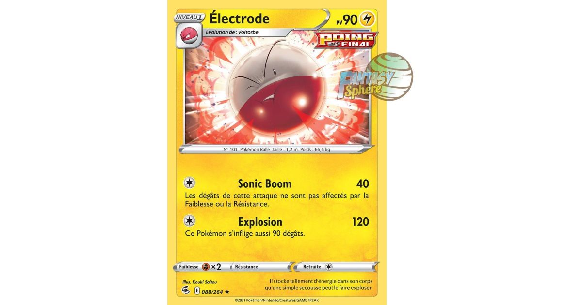 Électrode - Reverse 88/264 - Epee et Bouclier 8 Poing de Fusion - Fantasy Sphere