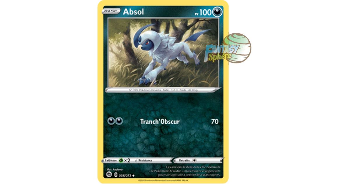 Absol - Reverse 38/73 - Epee Bouclier 3.5 La Voie Du Maitre - Fantasy Sphere