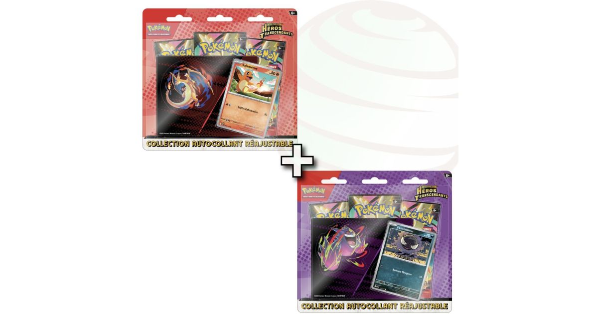 Lot de 2 Tri-Pack - 3 Boosters - Fantominus/Salamèche - Méga-Évolution ...