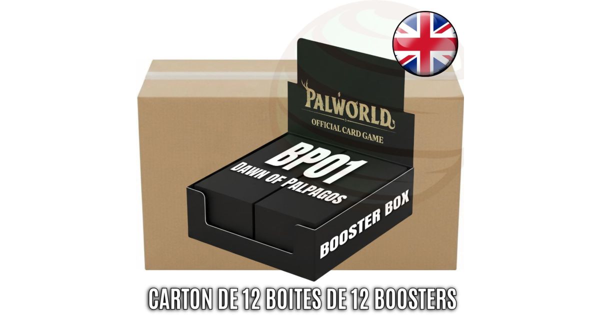 Carton de 12 Boites de 12 Boosters - Dawn of Palpagos [BP01] - Palworld ...